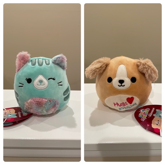 Squishmallows | Other | 5 Stevon The Goldenretrievercorinna The Cat ...